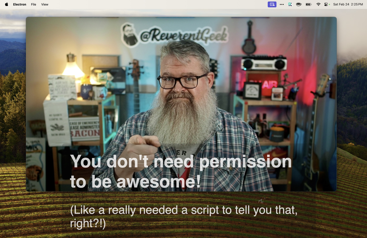 My Open-Source Desktop Teleprompter Built with Electron – ReverentGeek